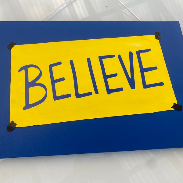 Ted Lassso Believe Sign - Etsy