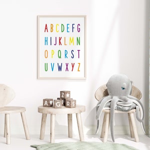 Digital Poster - Alphabet Colorful A4 Gift for School Enrollment in the ...