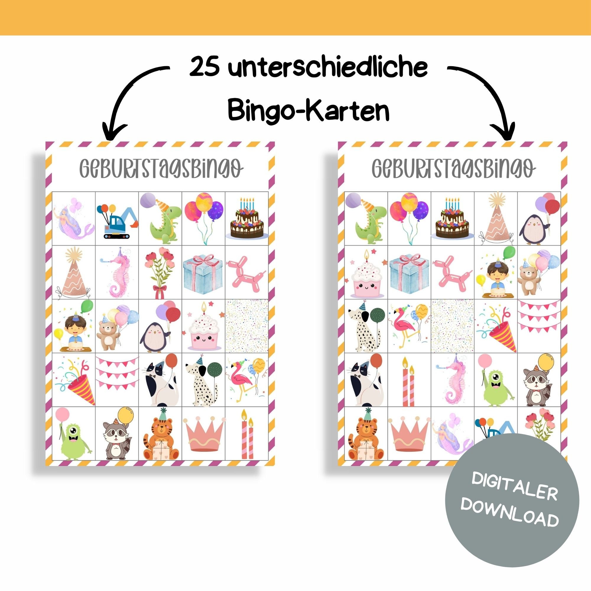 Bingo for the Birthday | Printable Template for Printing Yourself ...