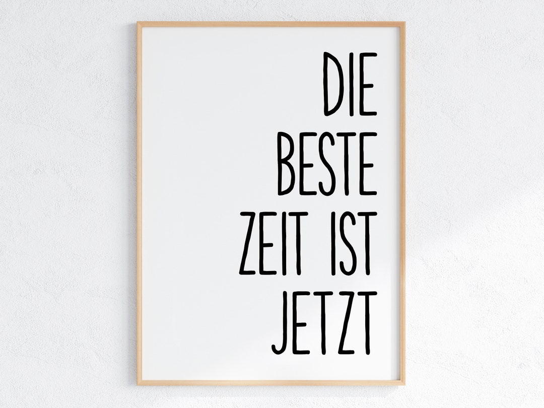 Digital Poster - the Best Time is Now - Direct Download for Self ...
