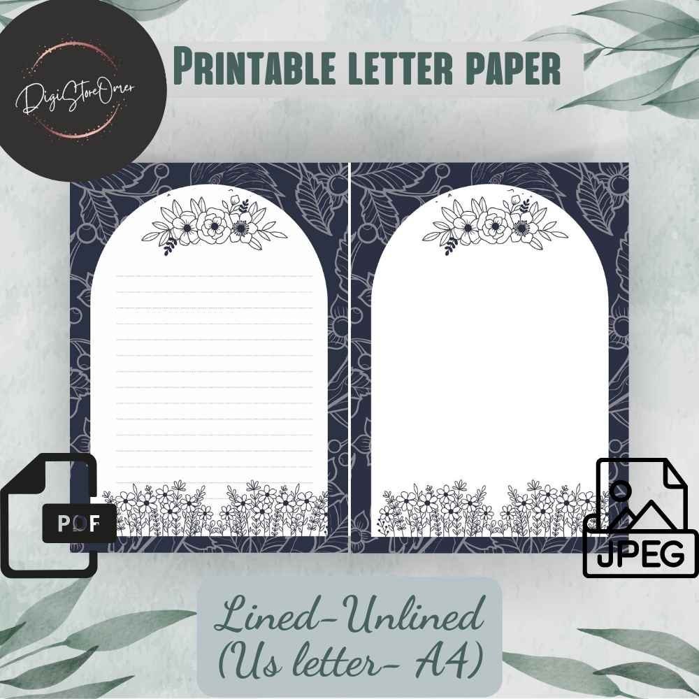 Printable Letter Paper Letter Writing Paper Decorative - Etsy UK