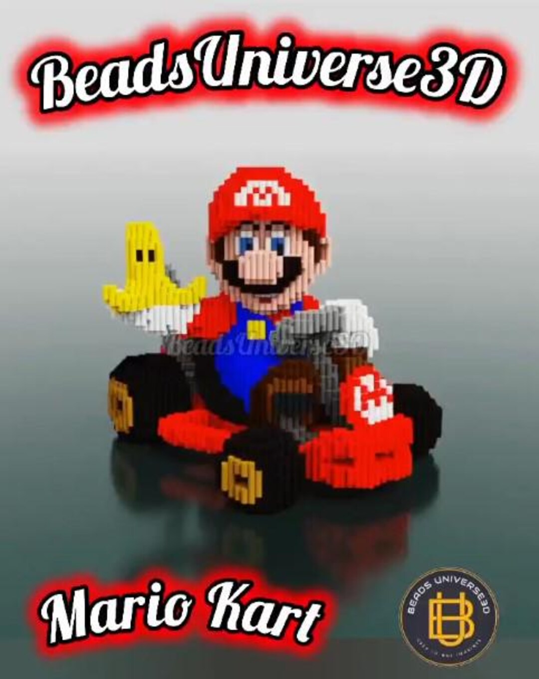 MARIO KART PATTERN 3D - Etsy