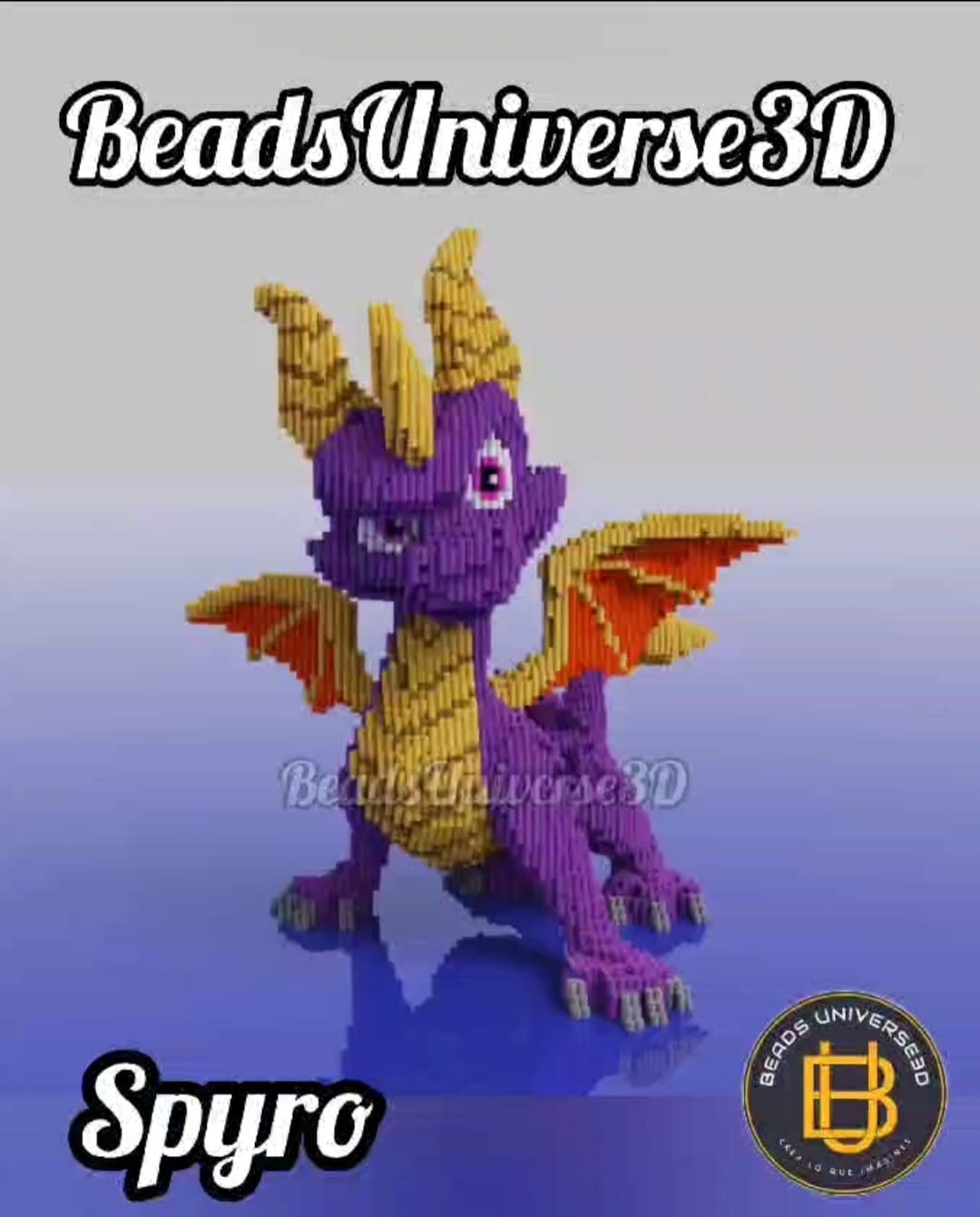 SPYRO PATTERN 3D Hama Beads - Etsy