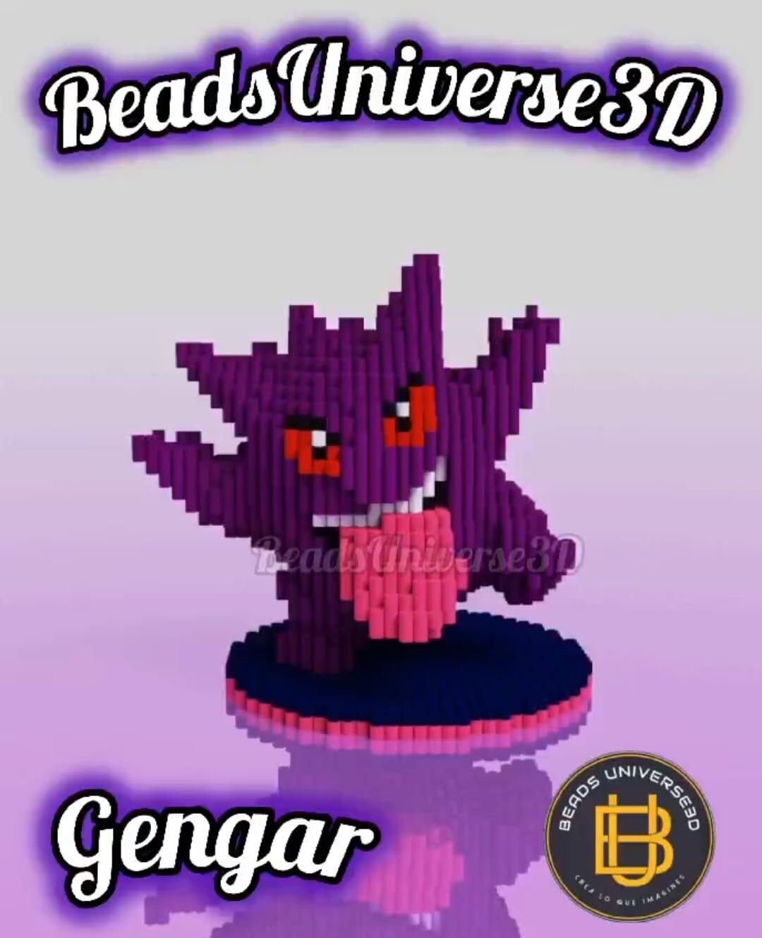 GENGAR PATTERN 3D - Etsy