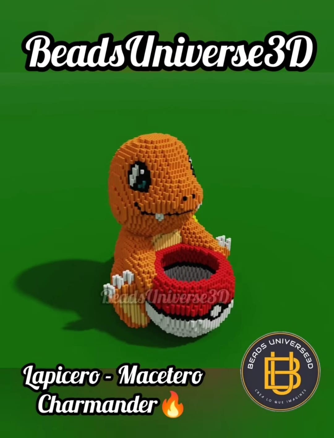 CHARMANDER PENCIL HOLDER 3D - Etsy