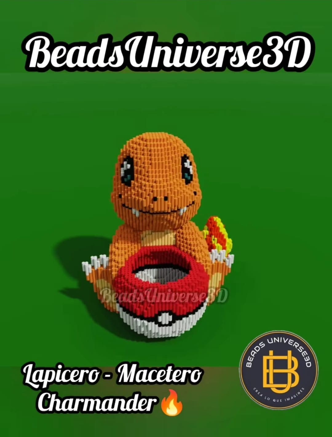 CHARMANDER PENCIL HOLDER 3D - Etsy