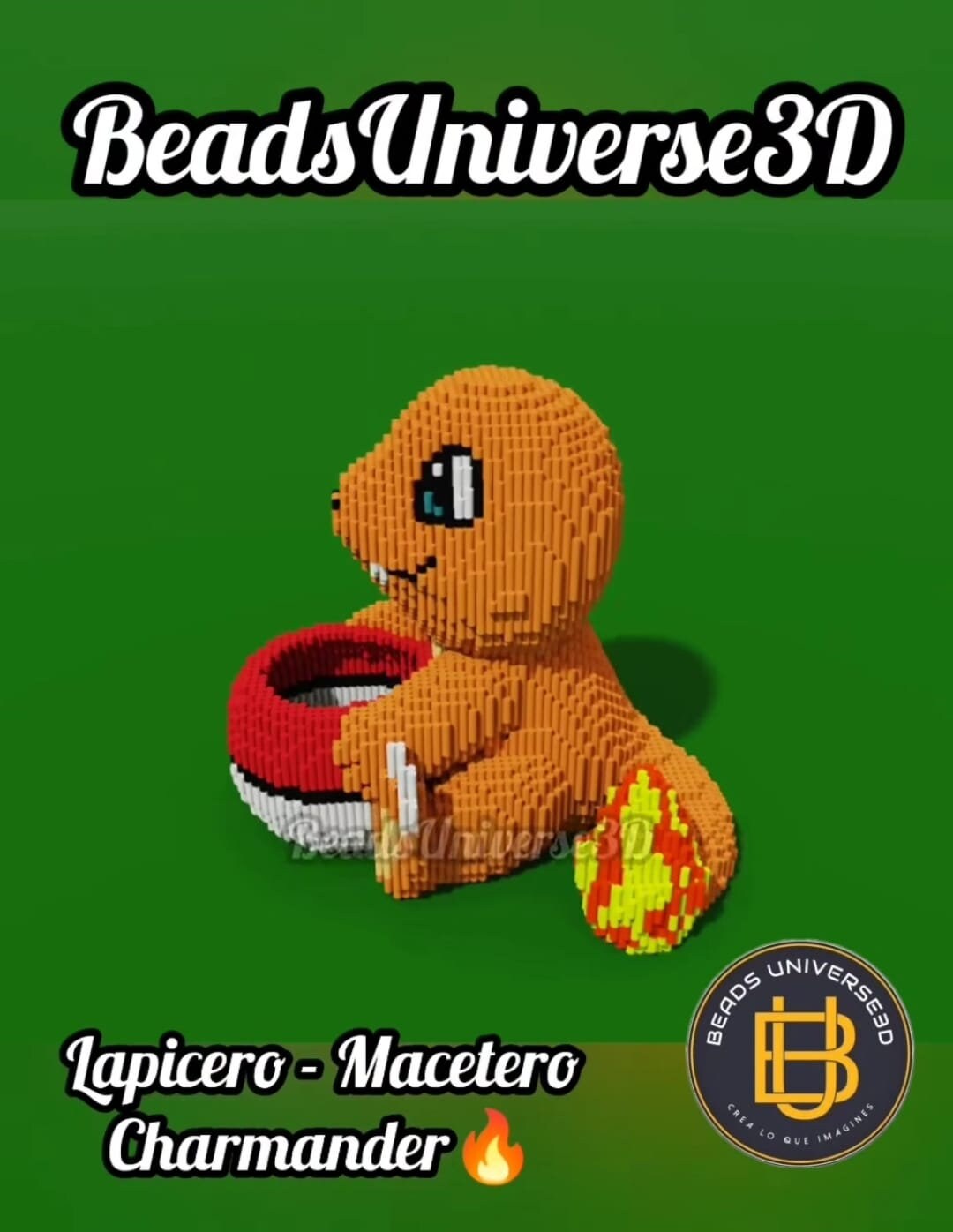 CHARMANDER PENCIL HOLDER 3D - Etsy