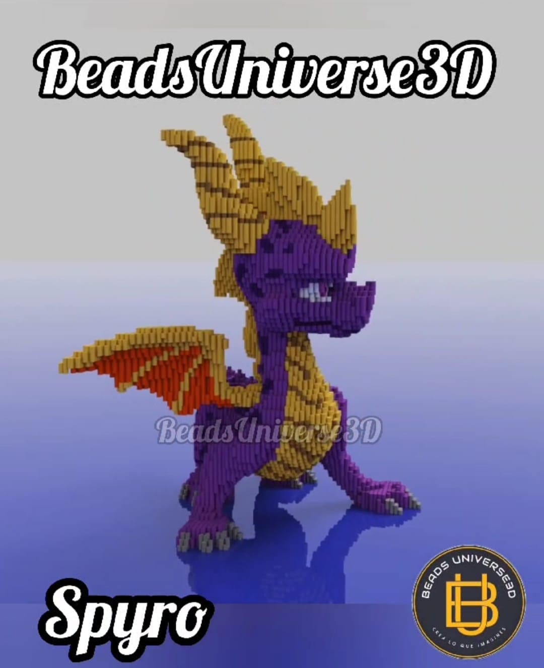 SPYRO PATTERN 3D Hama Beads - Etsy