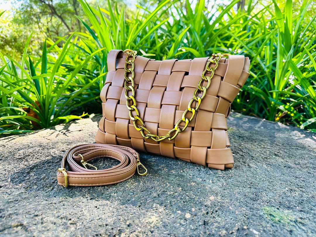 Leather Woven for Women, Vegan Leather Woven Purse Bag, Soft Leather ...