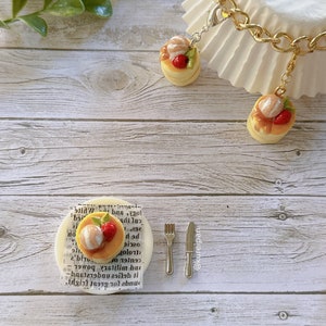 Soufflé Pancake Charm, Polymer Clay Charm, Food Lover, Gift, Charm ...