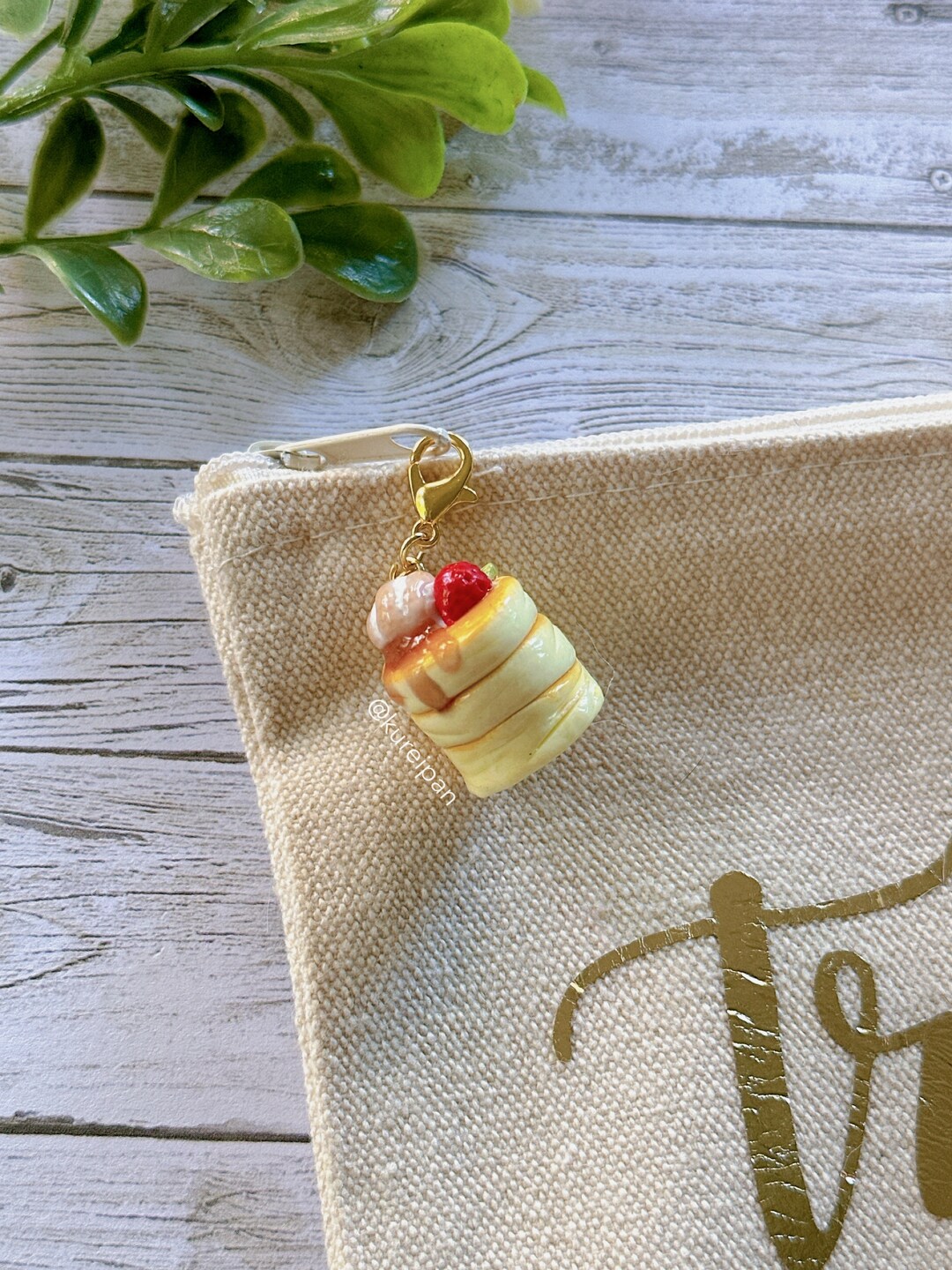 Soufflé Pancake Charm, Polymer Clay Charm, Food Lover, Gift, Charm ...