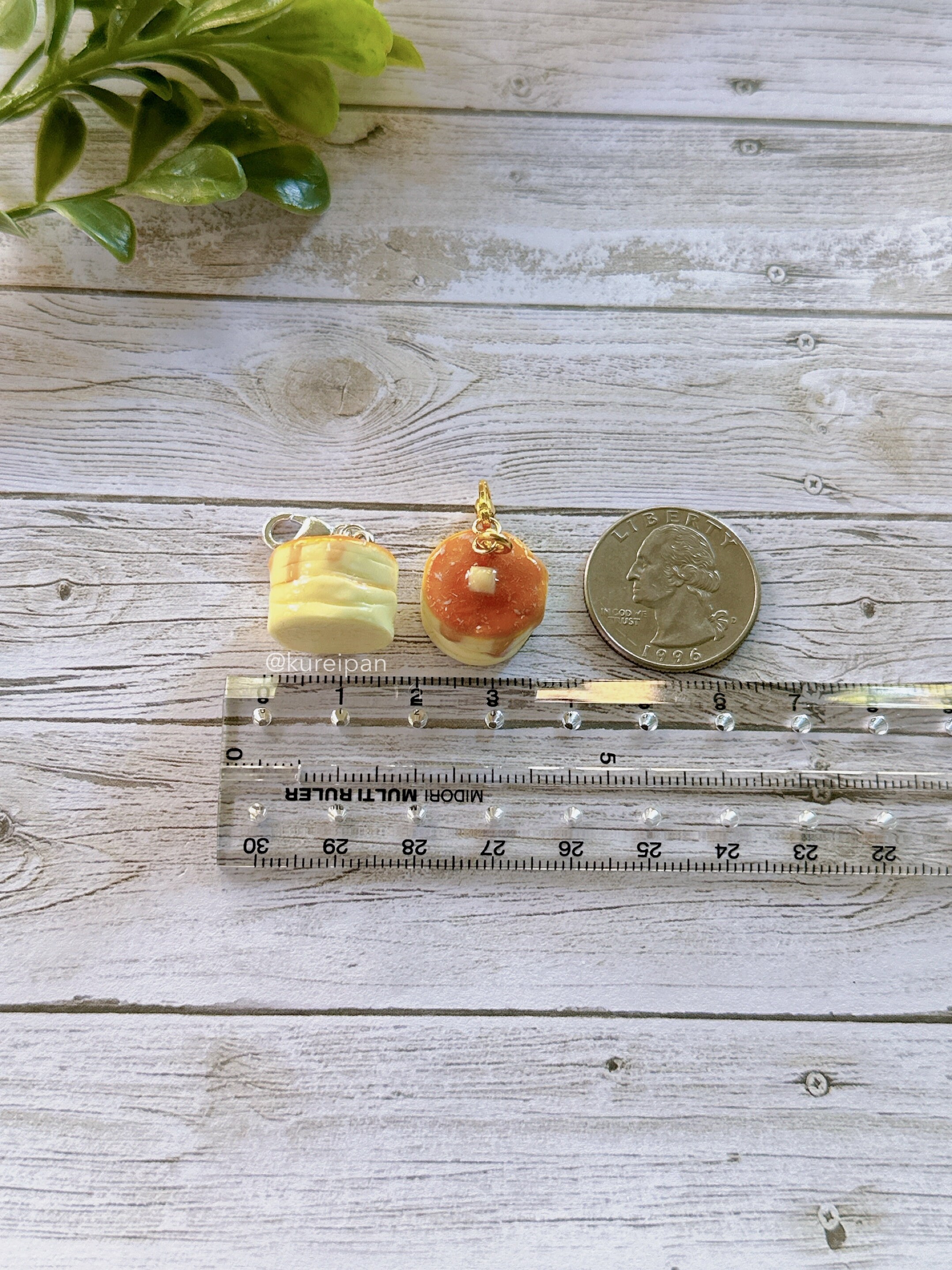 Short Stack Soufflé Pancake Charm, Polymer Clay Charm, Food Lover, Gift ...