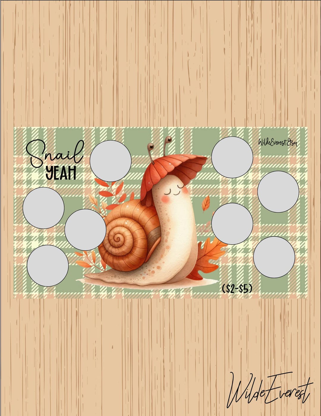 Snail Yeah Cottagecore Mystery Scratch and Save Challenge Low Income ...