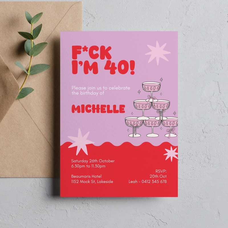 Birthday Invitation 1986 - Etsy UK