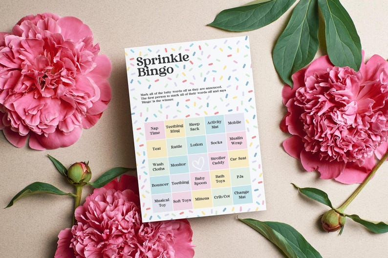 Baby Sprinkle Bingo Game: 30 Printable Cards (PDF Download) - Etsy