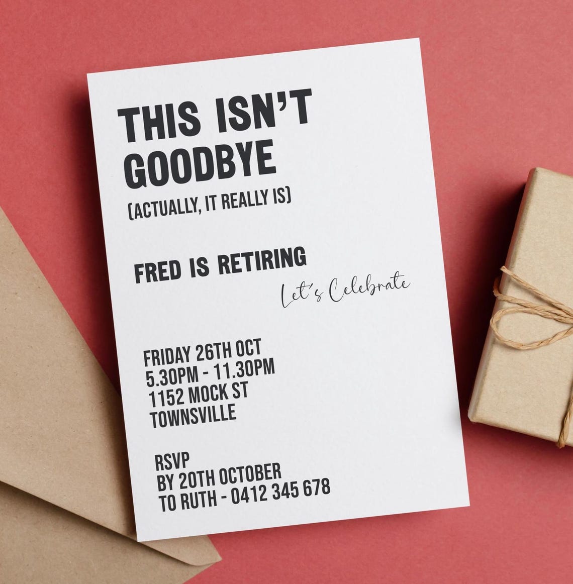 Retirement Party Invitation | Out of Office Forever | Retiring ...