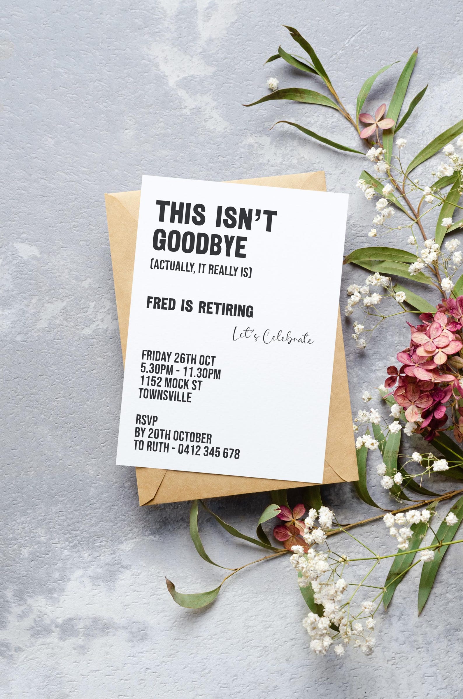 Retirement Party Invitation | Out of Office Forever | Retiring ...