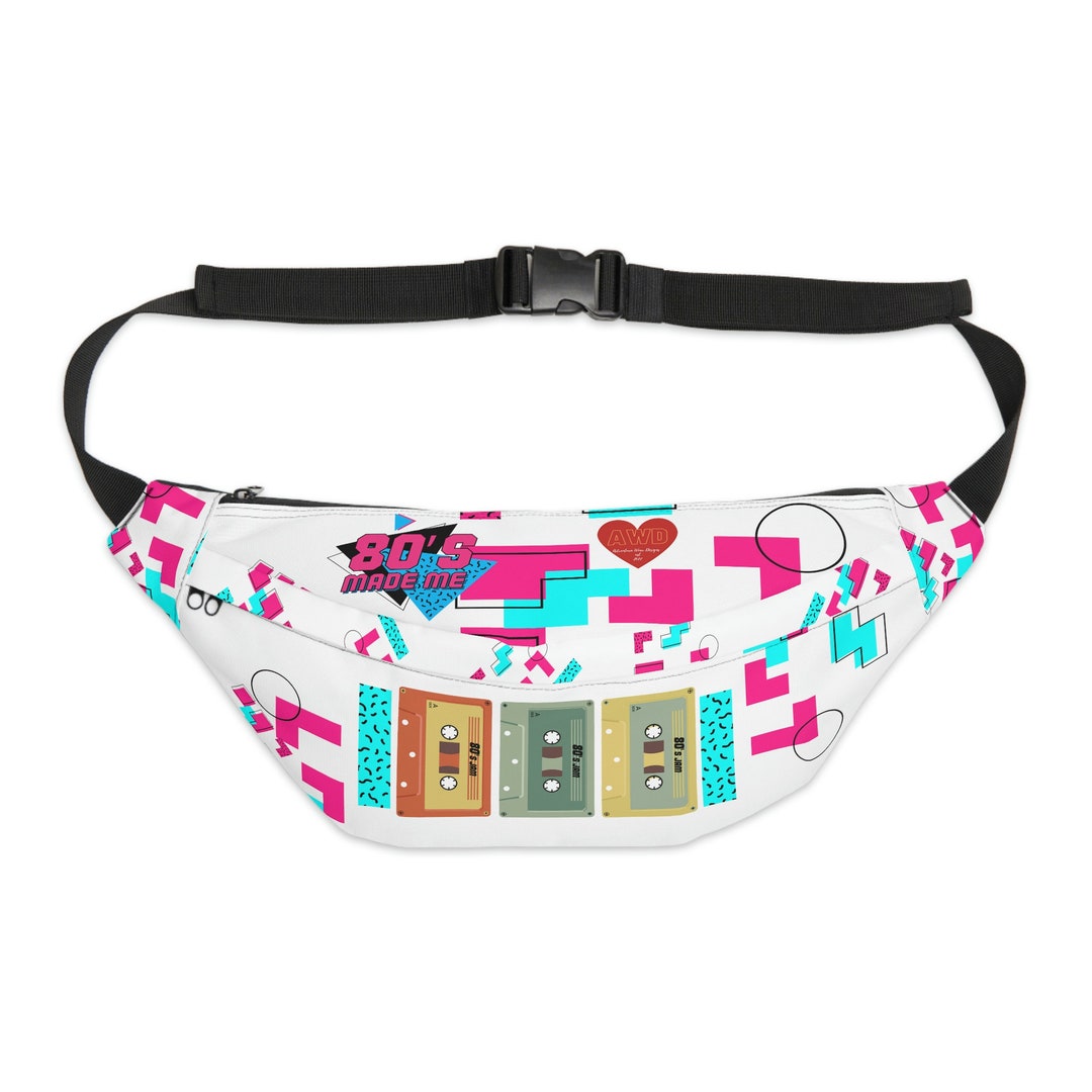 80s Retro Vibe, 1980s, Cassette, Large Fanny Pack, Sling Bag, Awesome ...