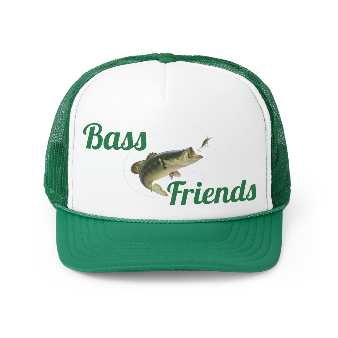 Bass Friends Trucker Cap, Fishing Hat, Fishing, Best Friends, Bass ...