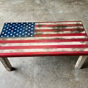 American Flag Coffee Table - Etsy