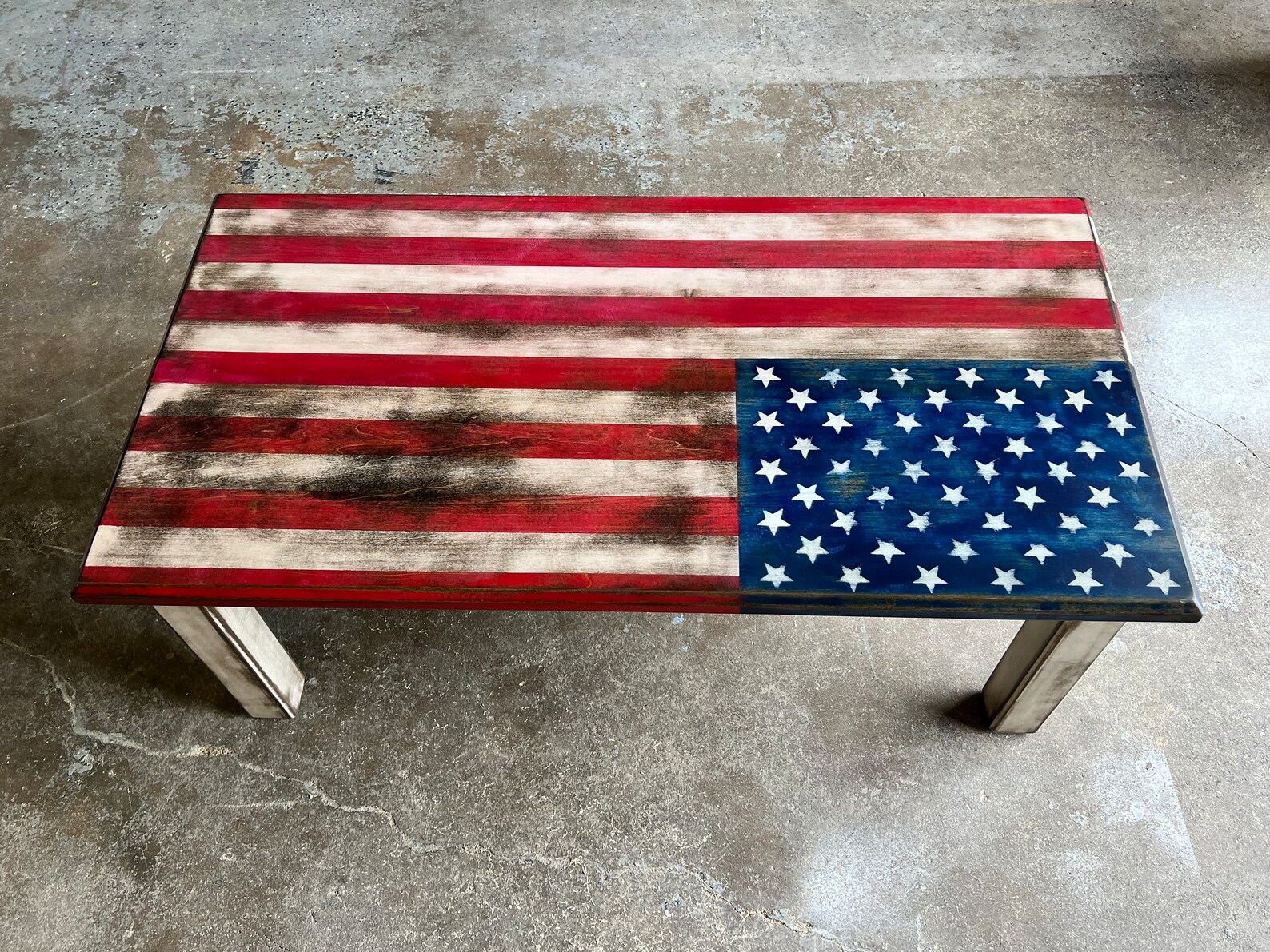 American Flag Coffee Table - Etsy