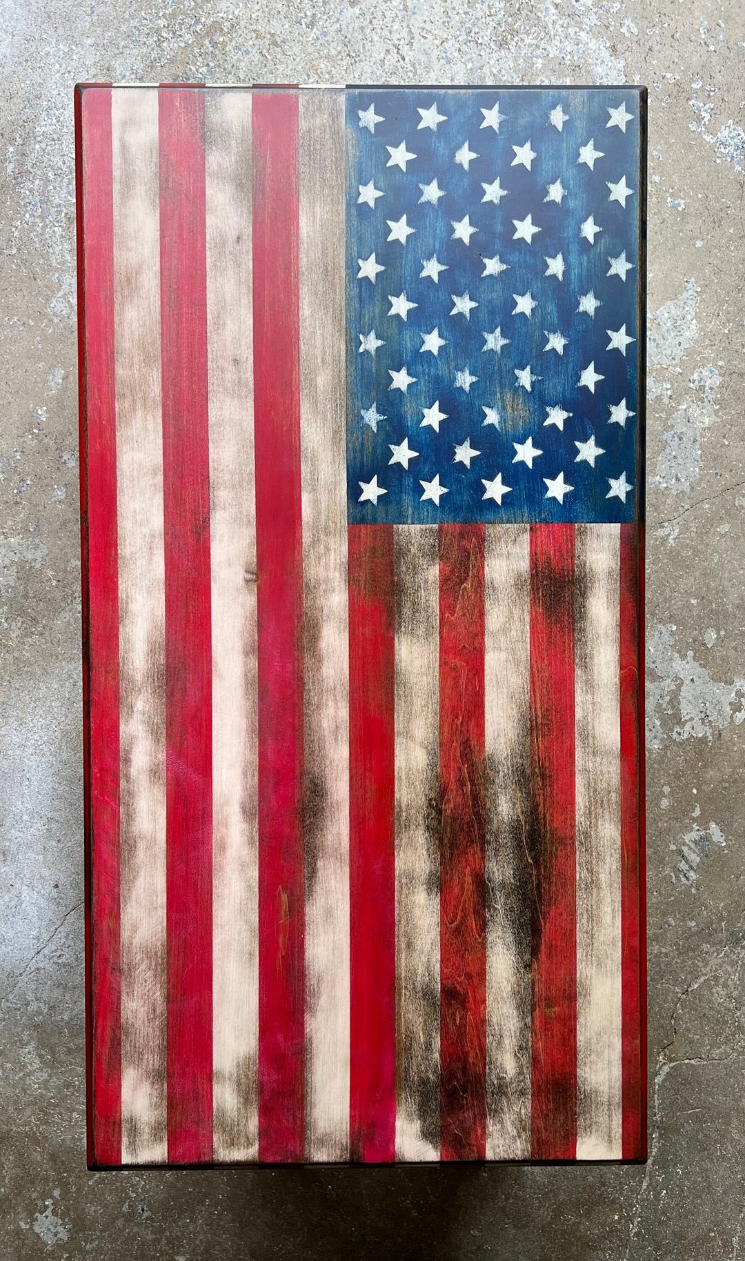 American Flag Coffee Table - Etsy