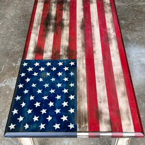 American Flag Coffee Table - Etsy