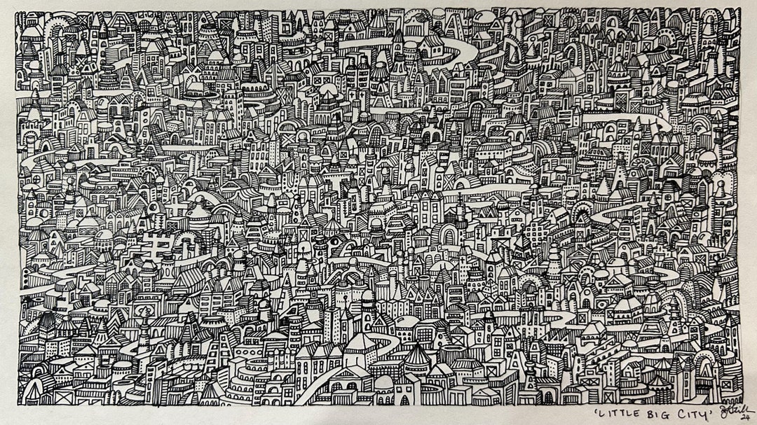Original Hand Drawn Art Work. Doodle Art, Fineliner on Acid Free Paper ...