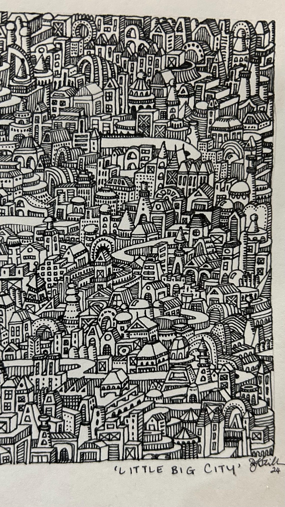 Original Hand Drawn Art Work. Doodle Art, Fineliner on Acid Free Paper ...