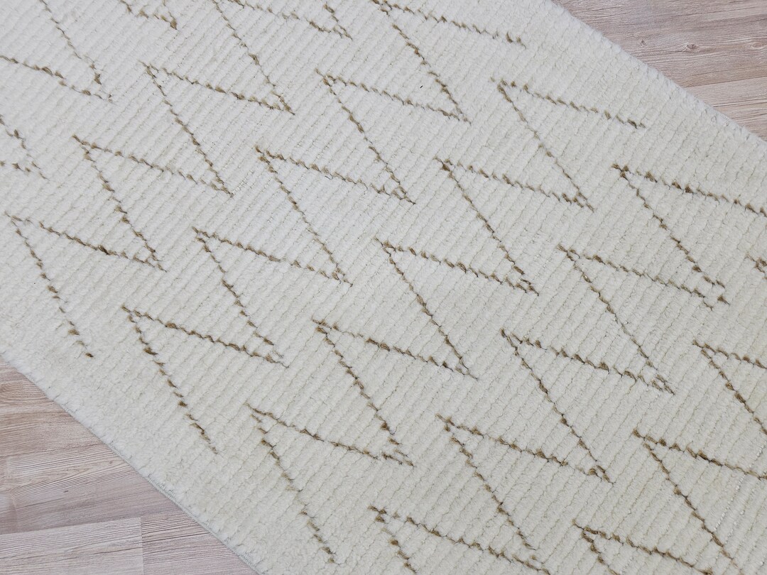 3x16 White Moroccan Runner Rug Hallway Runner Rug Moroccan White and ...