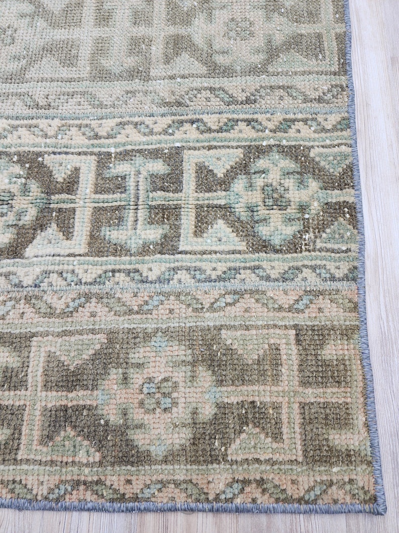 Vintage Runner Rug 3x12 Feet Rustic Runner Rug for Entryway Hand ...