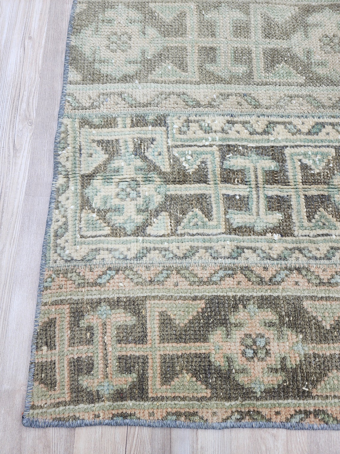 Vintage Runner Rug 3x12 Feet Rustic Runner Rug for Entryway Hand ...