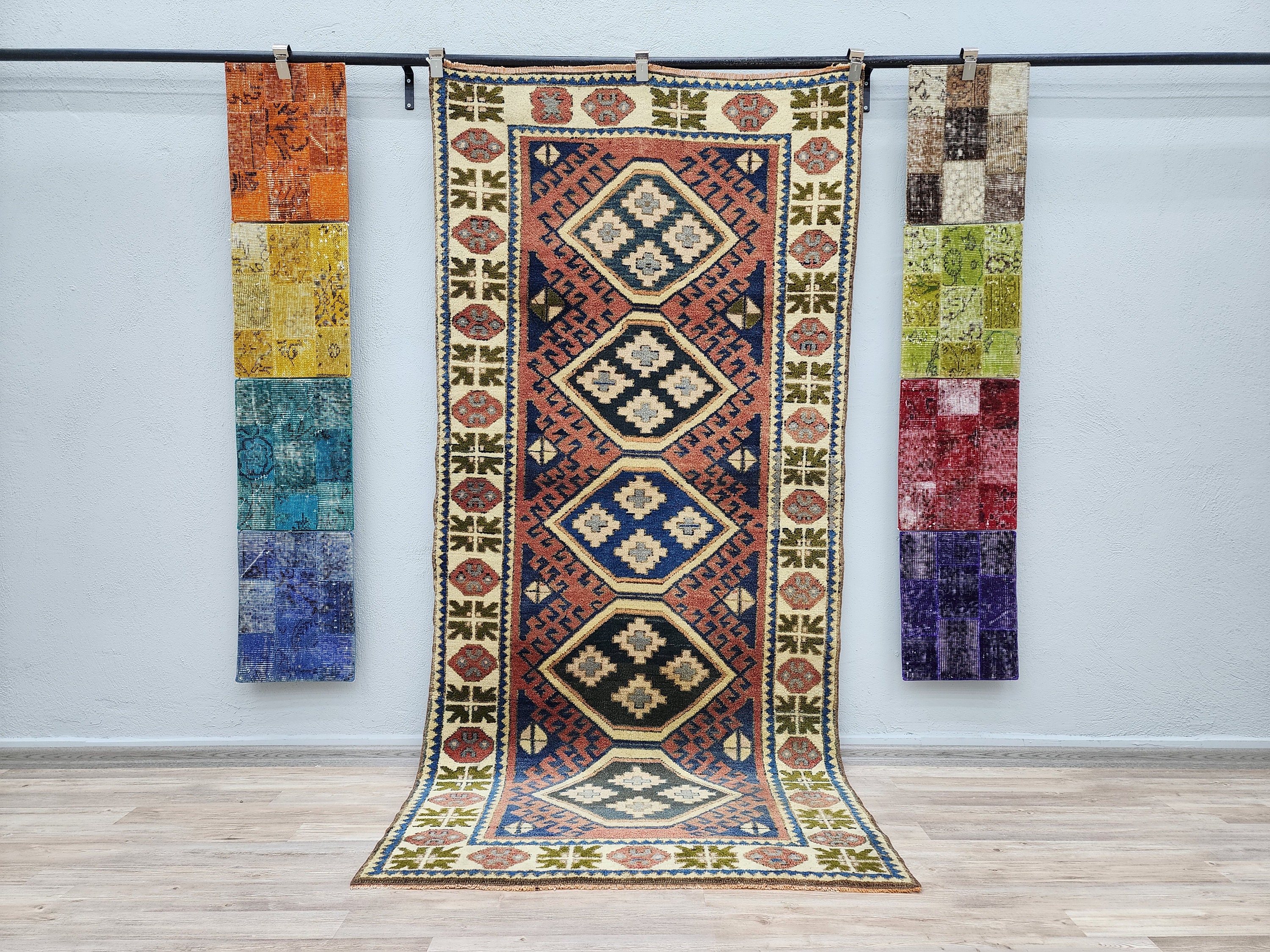 4x8 Rug, Anatolian Runner Rug, 4x8 Turkish Rug, Handmade Rug,4x8 Oushak ...