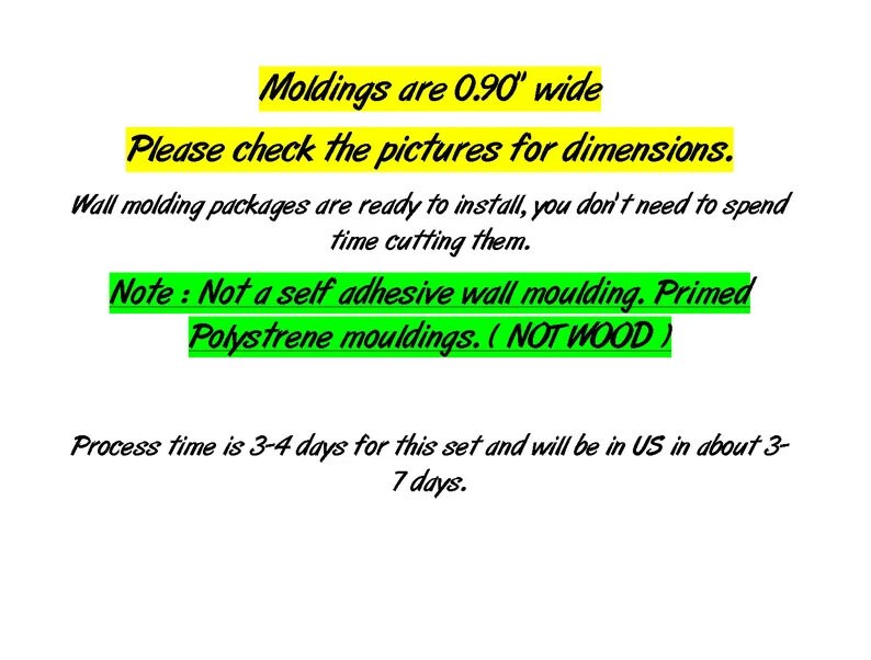 Easy Wall Molding Package Ready to Install Wall Cladding Kit - Etsy