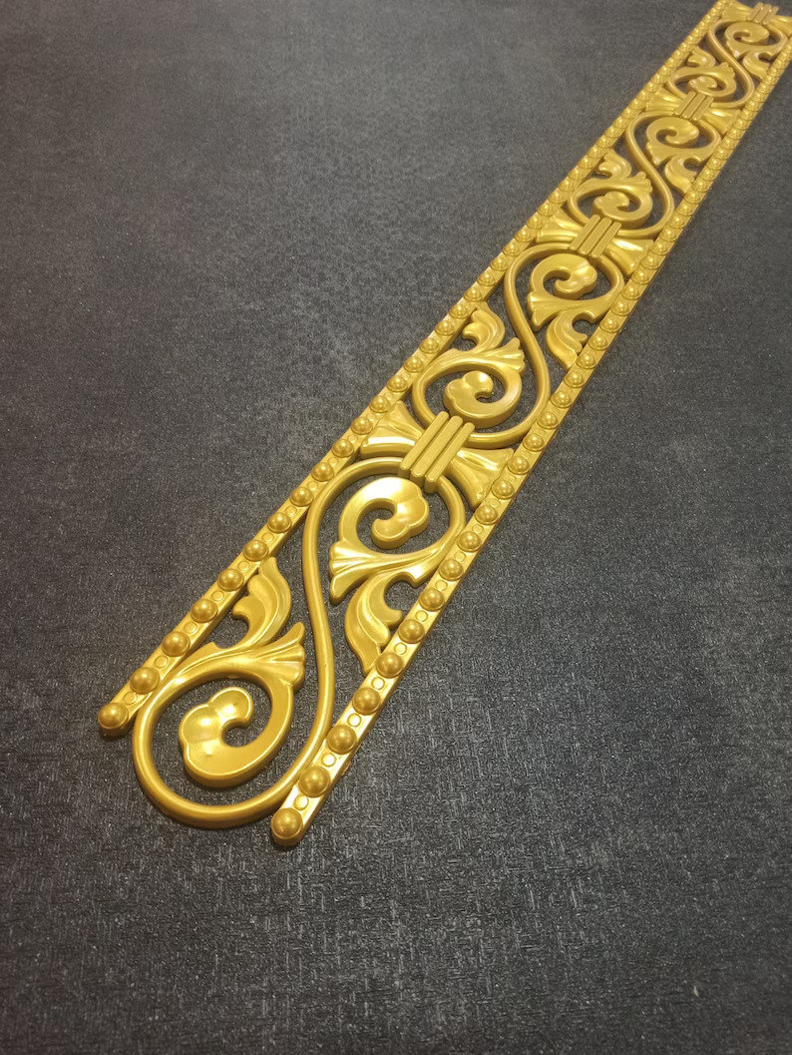 Embroidered Decorative Plastic Wall and Ceiling Bordure Brown, Gold ...