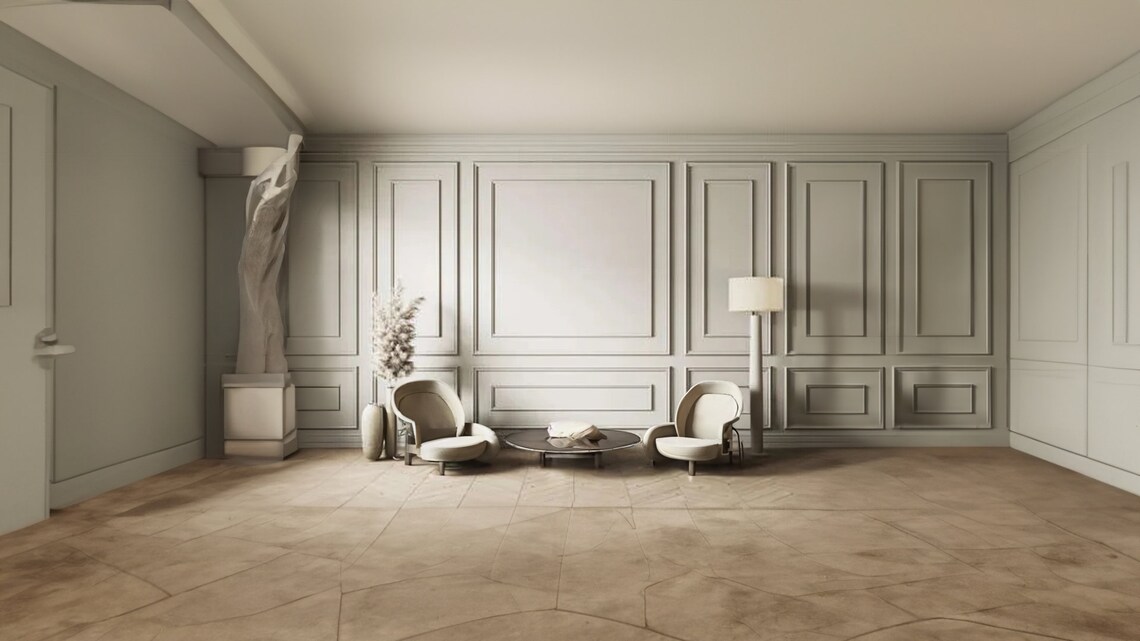 Easy Wall Molding Package Ready to Install Wall Cladding Kit - Etsy