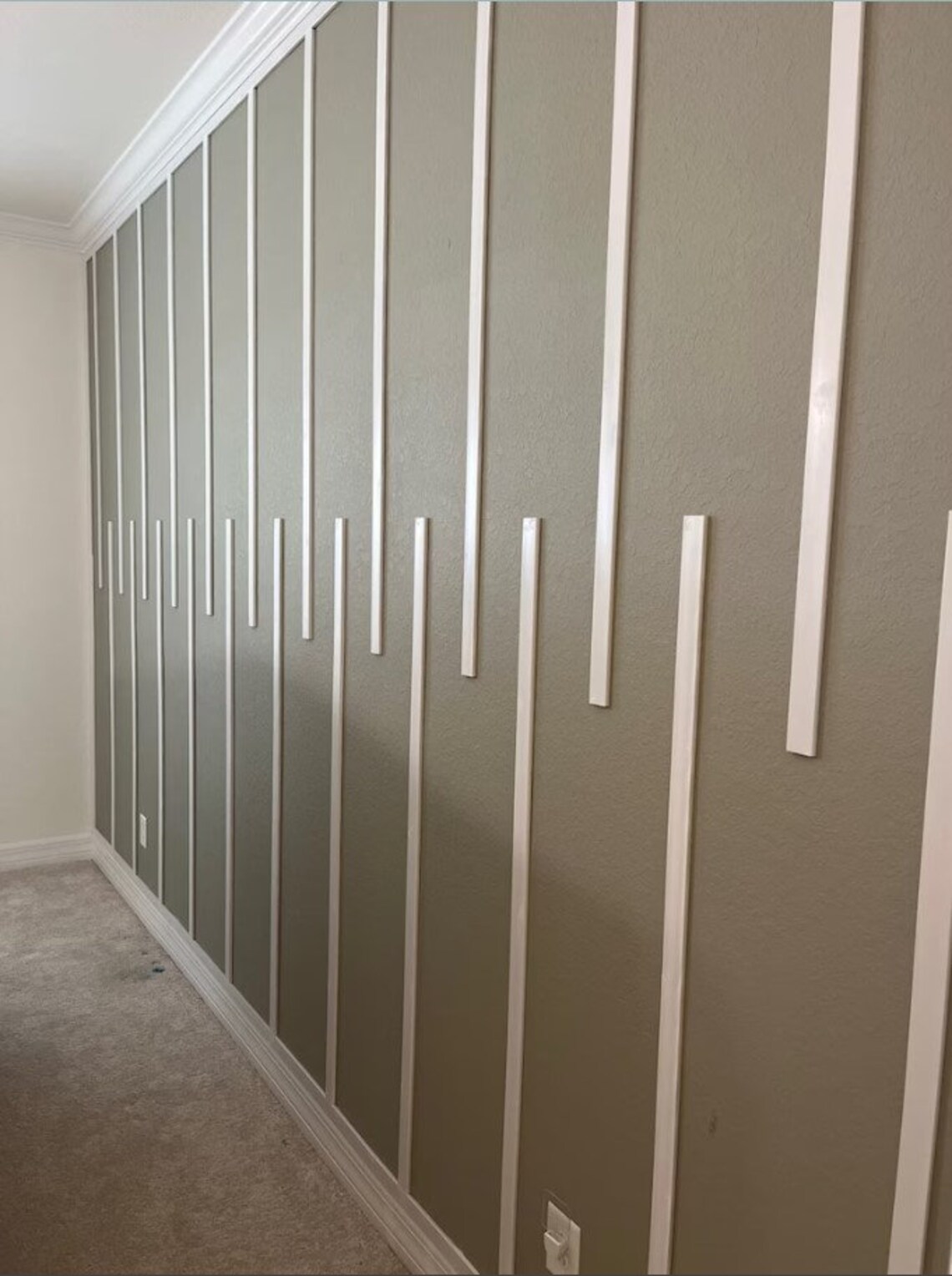 Custom Wall Molding Project . Panels With a Width of 1.57 Inches - Etsy