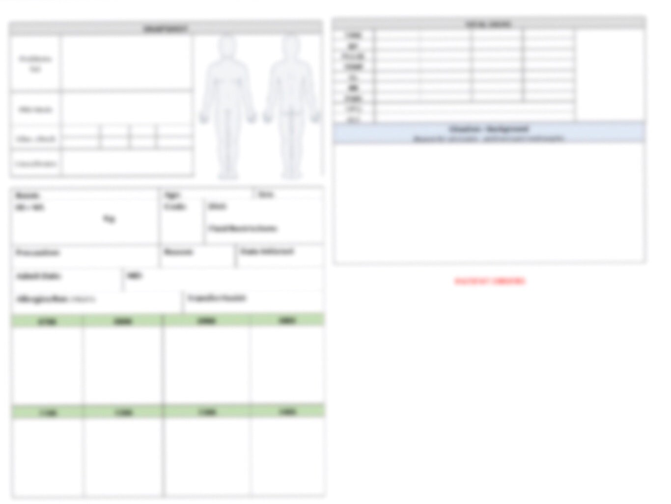 Adult Clinical Worksheet for Nursing Students and New Grad Rns - Etsy