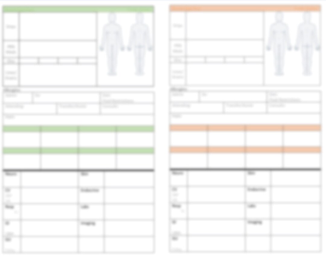 2-4 ICU Patient Brain Sheet - Etsy