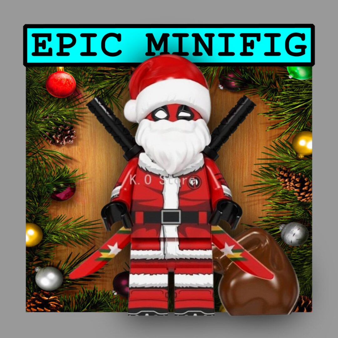 Deadpool Christmas Santa Minifigure style 2 - Etsy
