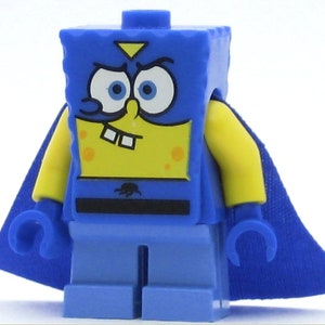 Spongebob Superhero Minifigure - Etsy