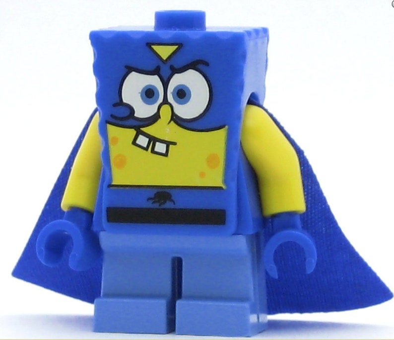 Spongebob Superhero Minifigure - Etsy