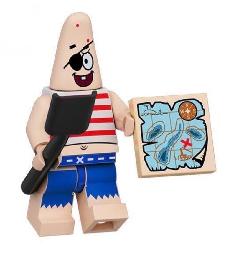 Patrick Pirate Spongebob Minifigure - Etsy