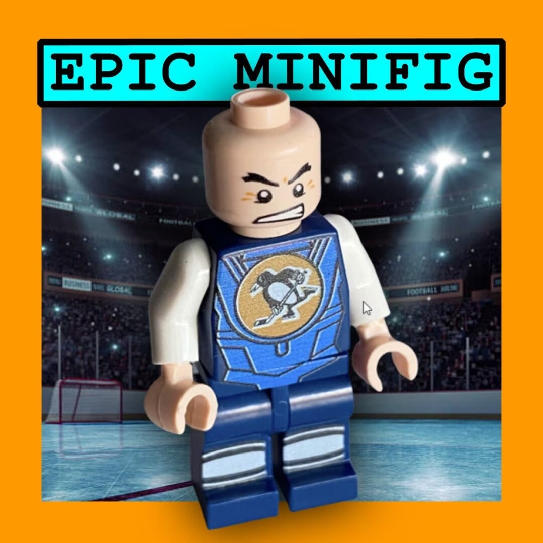 Hockey Sport Fan Player Minifigure With Helmet - Etsy