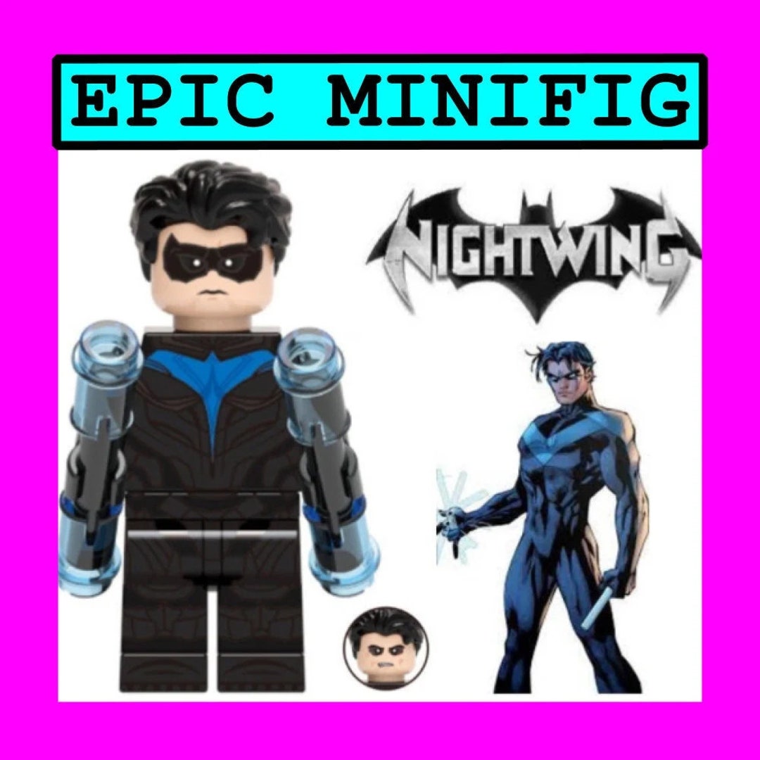 Nightwing Minifigure - Etsy