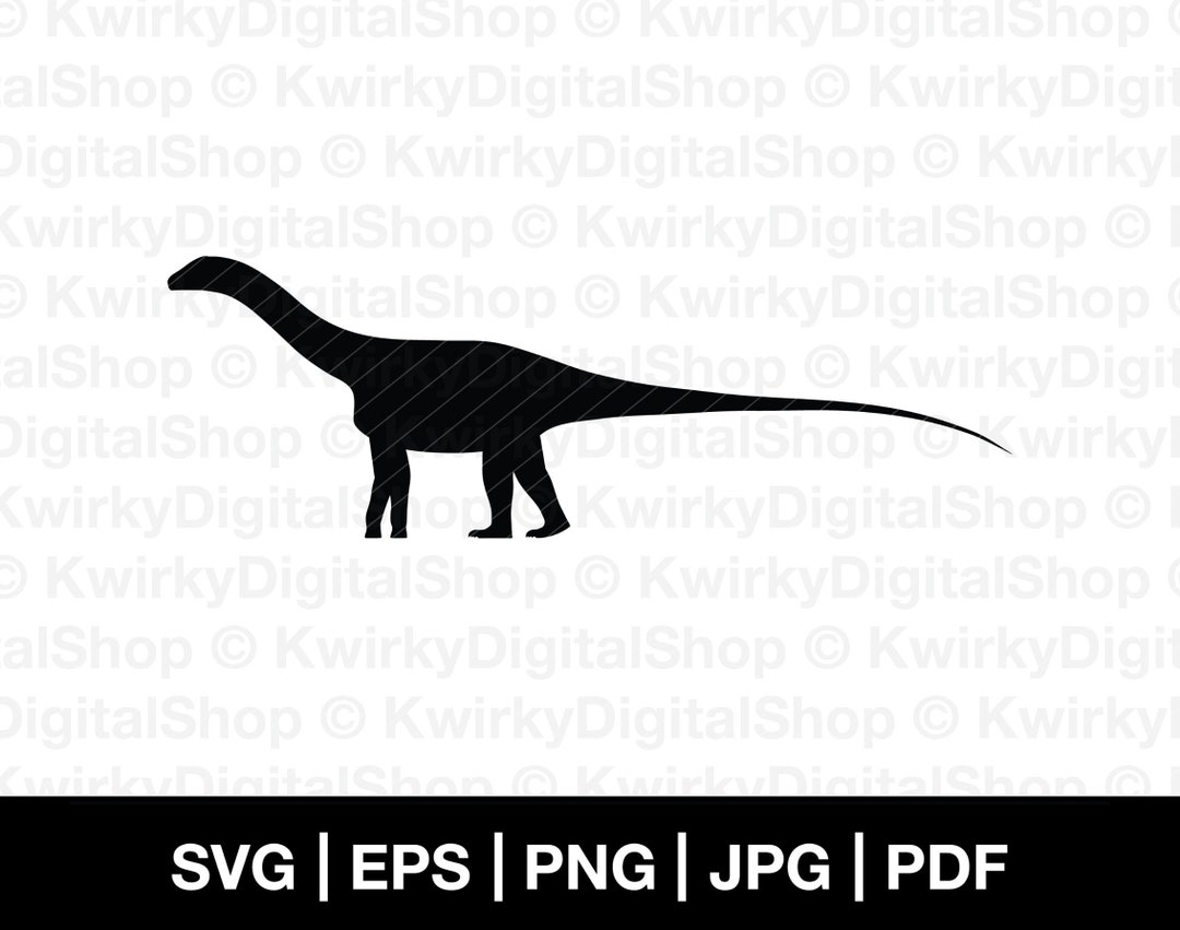Diplodocus SVG Eps Png Jpg Pdf Cricut Cut File Digital Download ...