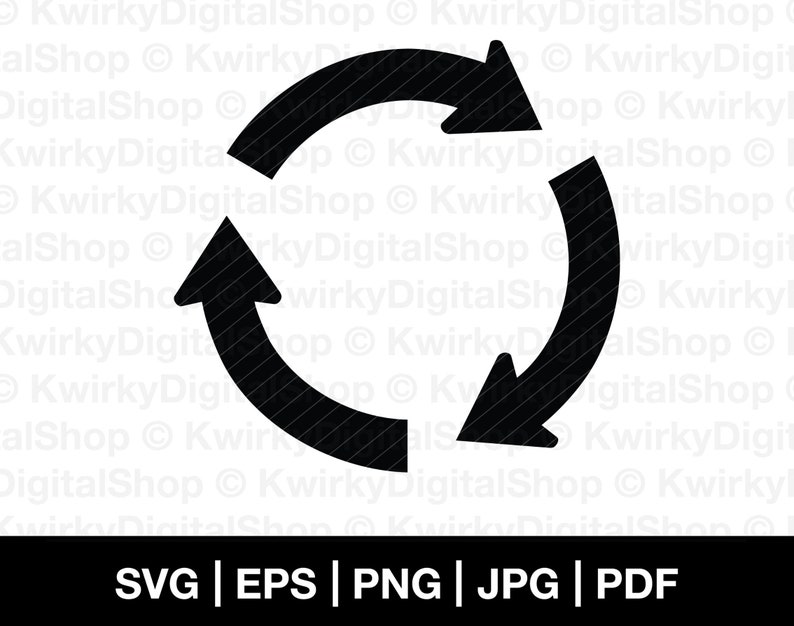 Circle Arrows SVG Eps Png Jpg Pdf Cricut Cut File Digital Download ...
