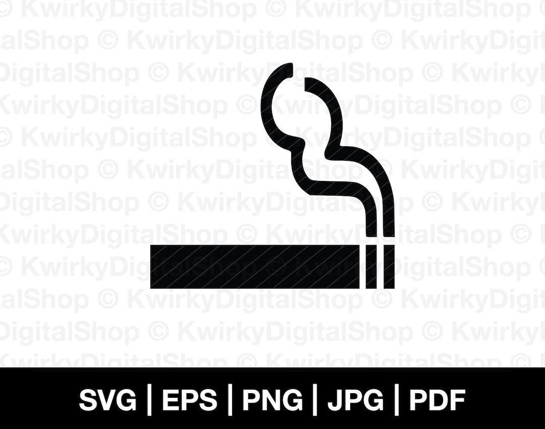 Cigarette SVG Eps Png Jpg Pdf Cricut Cut File Digital Download ...