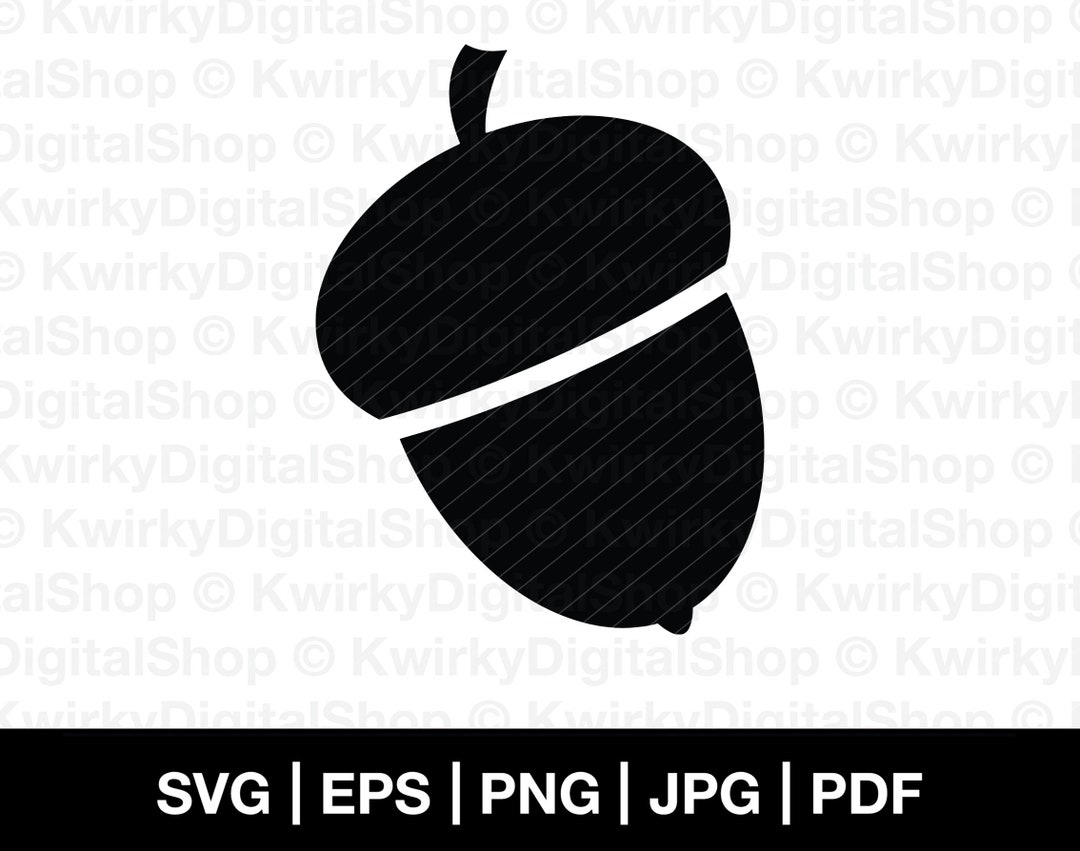 Acorn SVG Eps Png Jpg Pdf Cricut Cut File Digital - Etsy