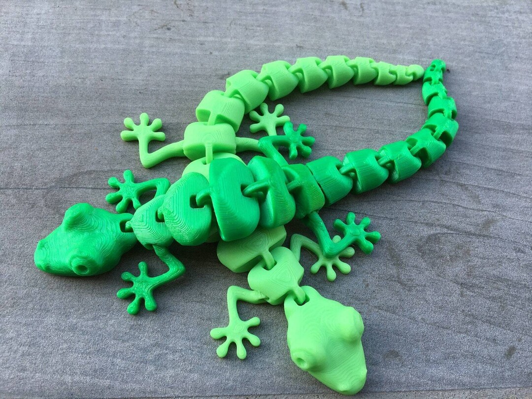 Articulated Lizard - 3D Printed Toy - Sensory Stim ADHD Fidget - Stress ...
